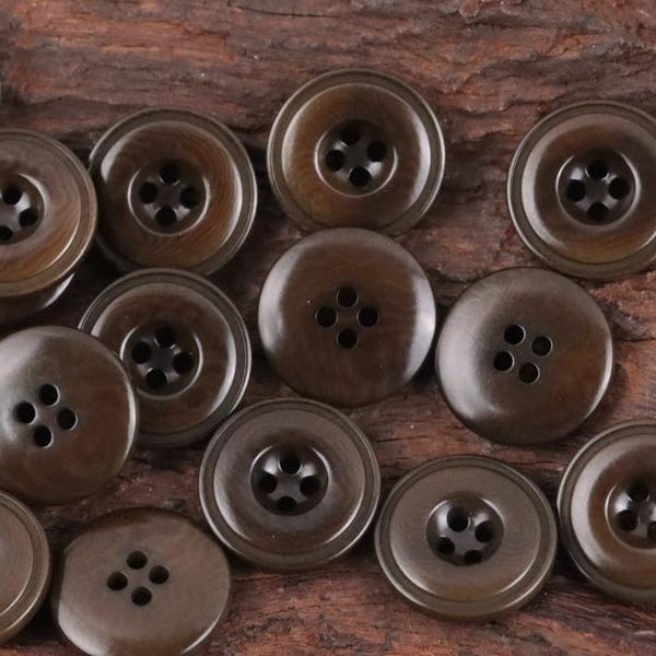 Brown Buttons - Etsy