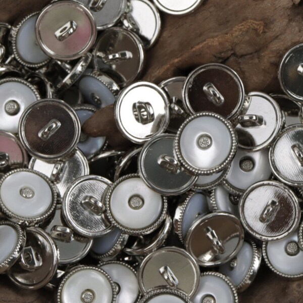 Silver Tone Buttons - Etsy
