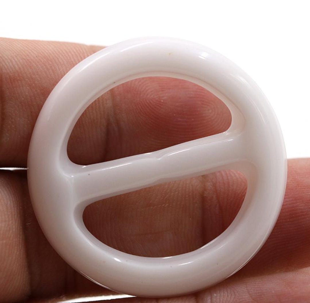 White Buckles, Plastic, Fit Belt 2cm, 3cm, 4cm or 5cm, Pack of 2(B991 ...