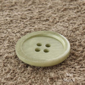 Sage Green Corozo Buttons, 4 Holes, 22mm/0.87", Pack of 10(B937) - Etsy