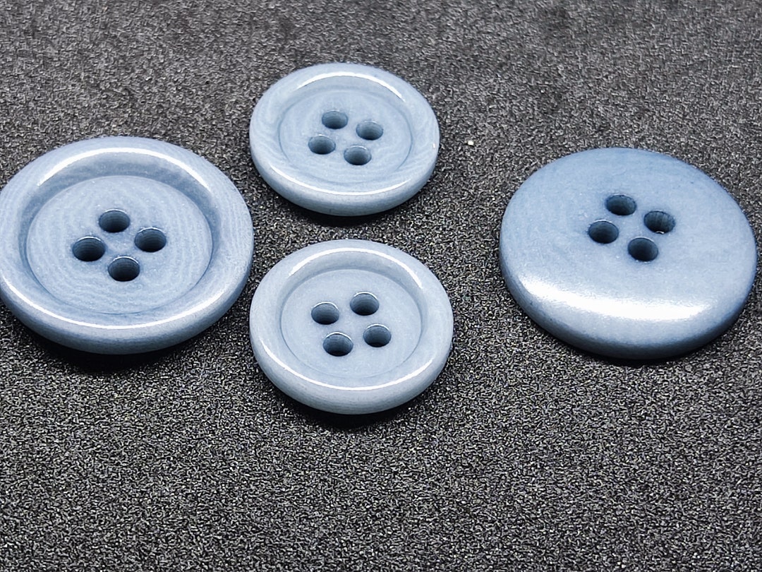 Blue-grey Corozo Buttons in 15mm, 17.5mm or 20mm, Pack of 10B612 - Etsy