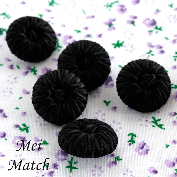 Black 3/8 Buttons - Etsy UK