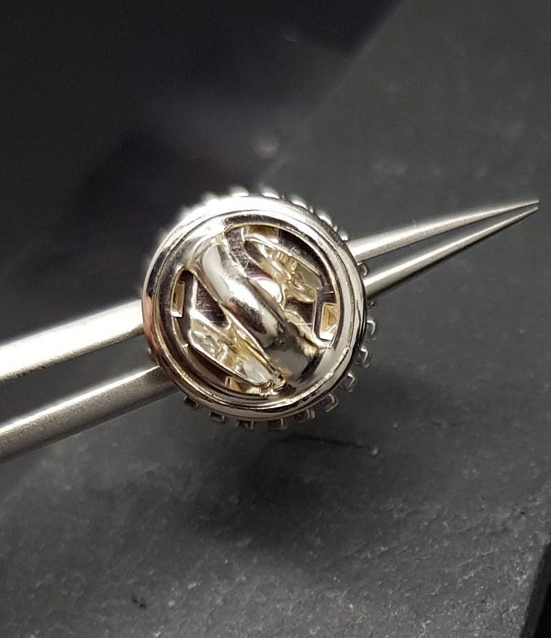 Pin de solapa Steampunk de plata de ley, Pin de solapa de plata ...