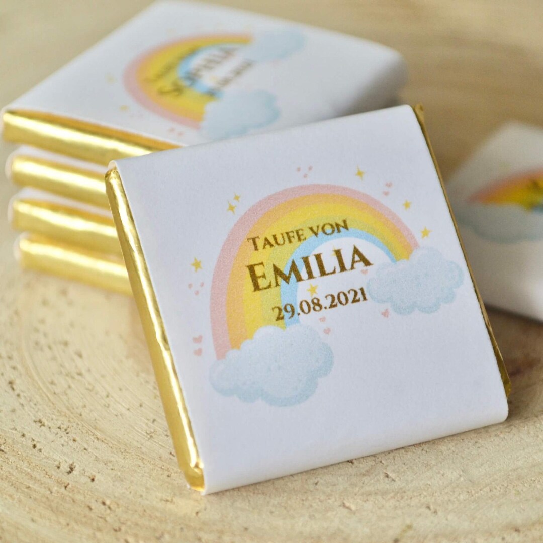 Personalized Baptism Favors With Rainbow Motif Communion Favors ...