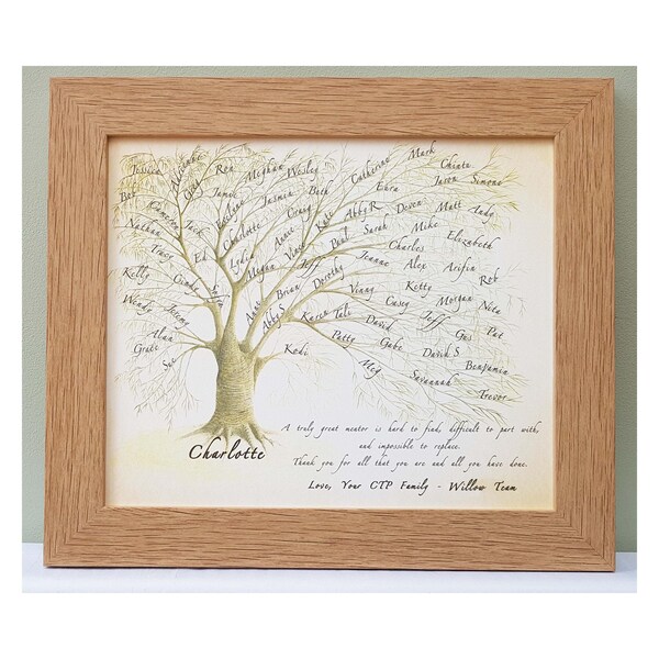 Framed Message for Boss - Etsy