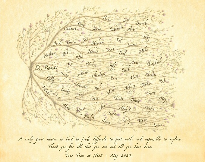 Hallelujah Tree Personalised Artworks