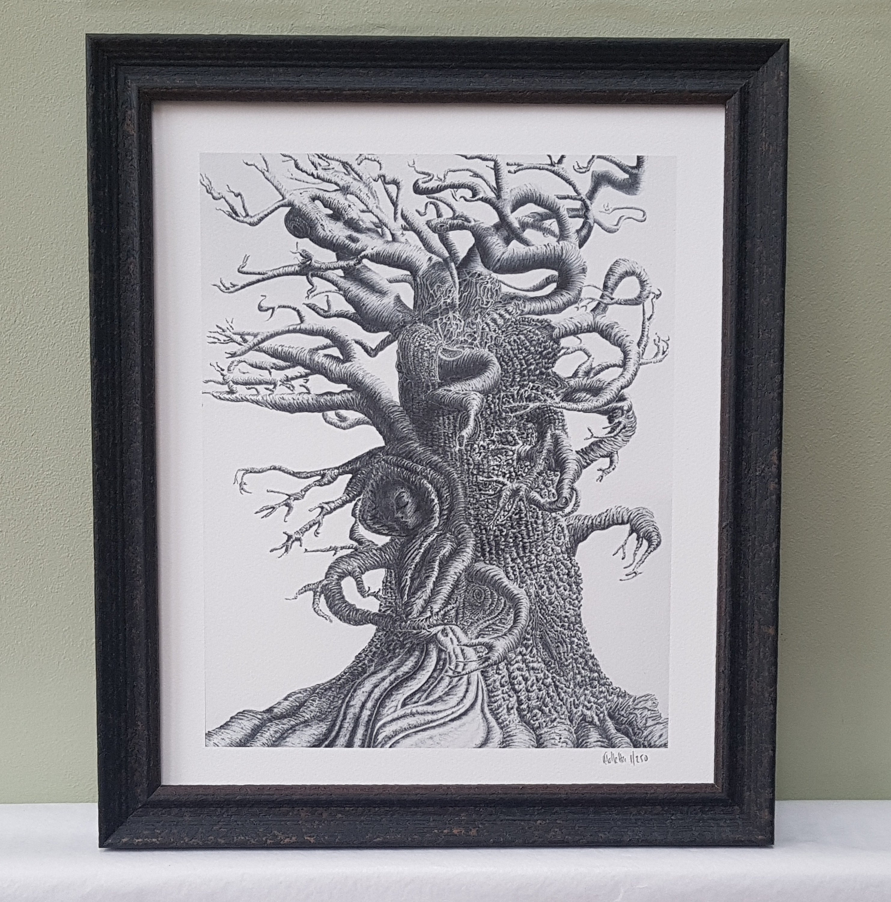 Abstract Pencil Drawing Trees