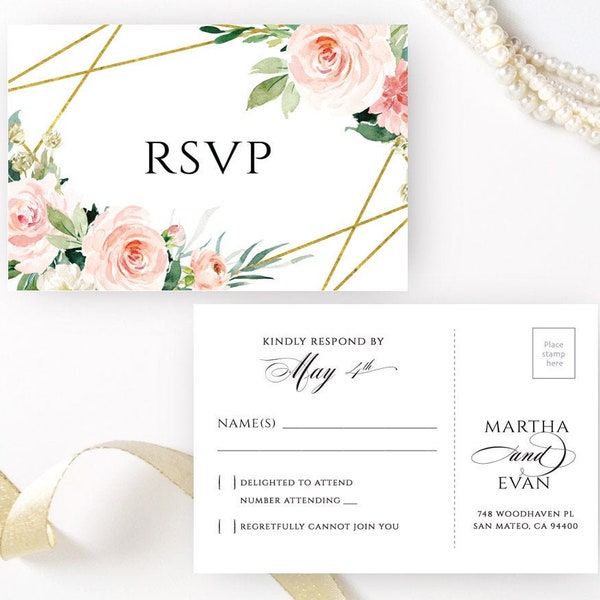 Rsvp Postcard - Etsy