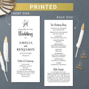 Wedding Programs Printing Ceremony Programs Personalized Wedding ...