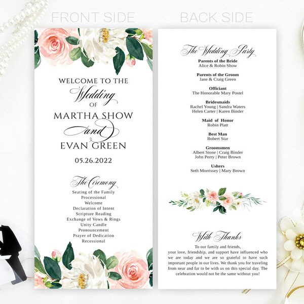 Wedding Program - Etsy