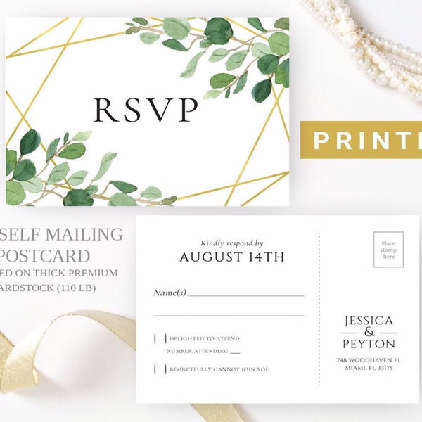 Rsvp Postcard - Etsy