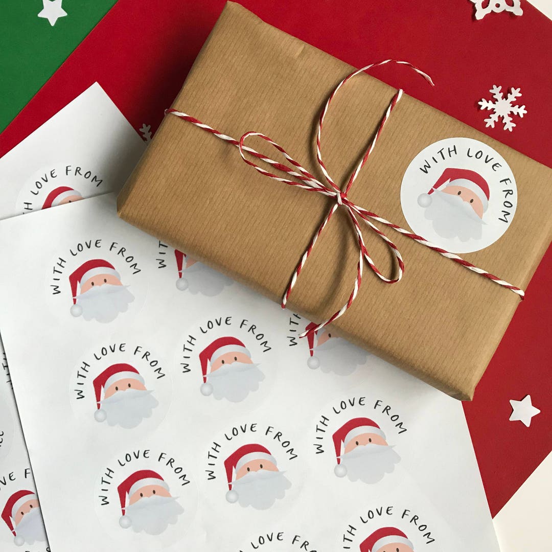 From Santa Stickers | From Father Christmas Stickers | Gift Labels ...