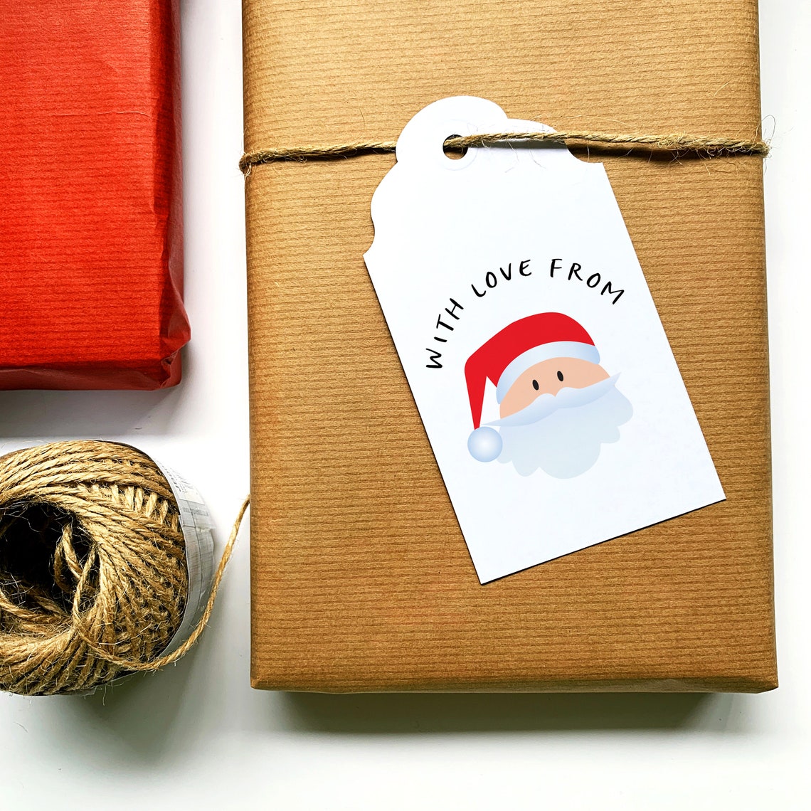 Santa Gift Tags Love From Santa Gift Tags Present Tags - Etsy