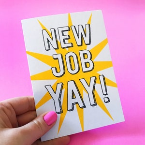 New Job Card | Congratulations Card | New Job | New Job Greetings Card ...
