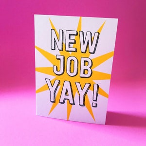 New Job Card | Congratulations Card | New Job | New Job Greetings Card ...