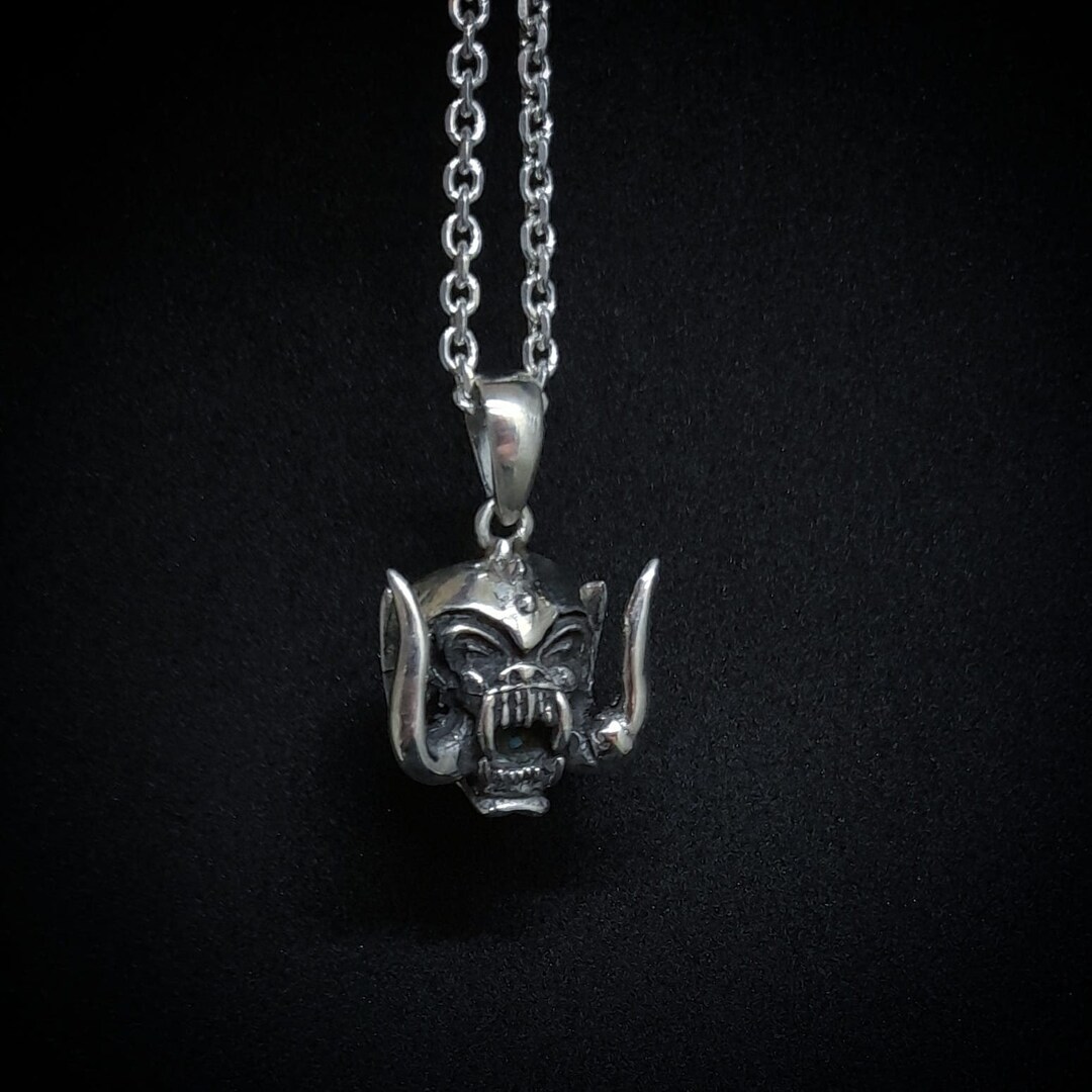 Motorhead Pendant War-pig Snaggletooth Sterling Silver 925 - Etsy