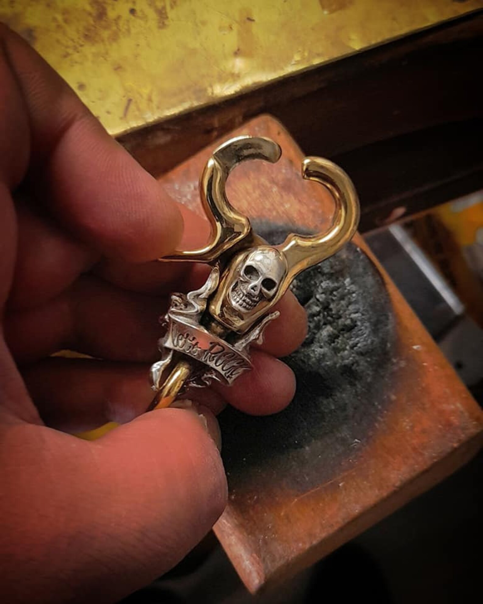 Heavy Duty Skull Trigger Snap Clip Key Ring - Sterling Silver 925 - Etsy