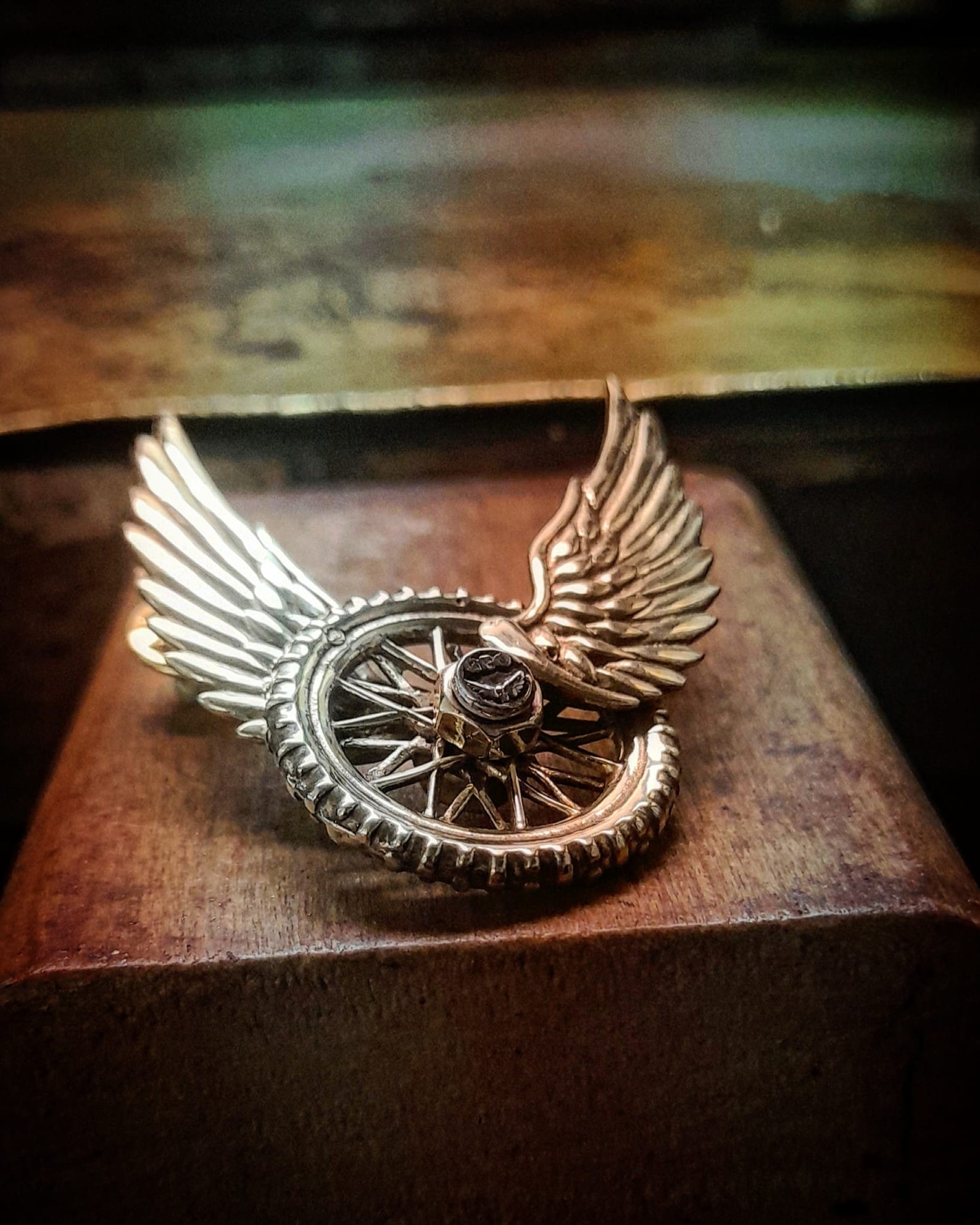 Motorcycle Winged Wheel Pin - Etsy