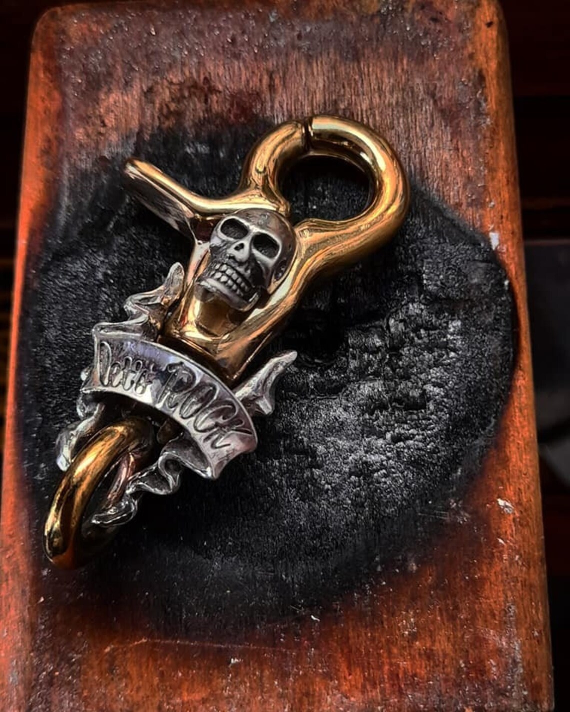 Heavy Duty Skull Trigger Snap Clip Key Ring Sterling Silver - Etsy
