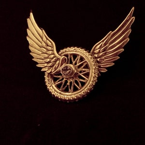 Motorcycle Winged Wheel Pin - Etsy