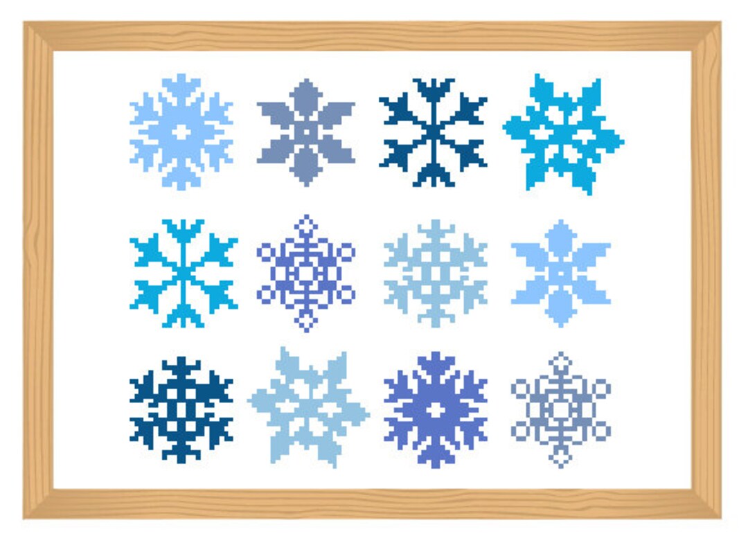 Snowflake Cross Stitch Pattern, Snowflake, Simple, Cross Stitch Pattern ...