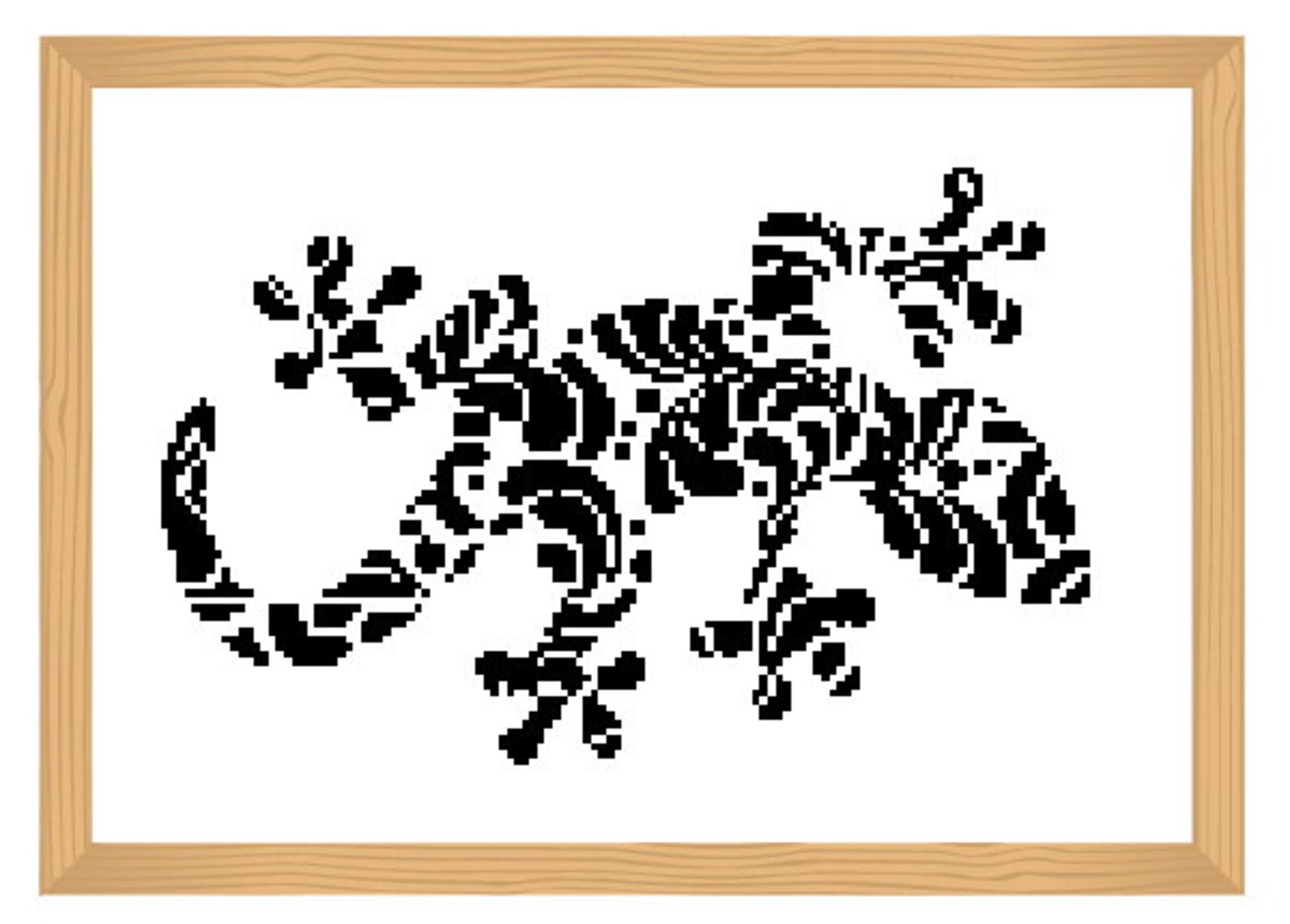 Lizard Cross Stitch Pattern, Ornamental Pattern, Cross Stitch Pattern ...