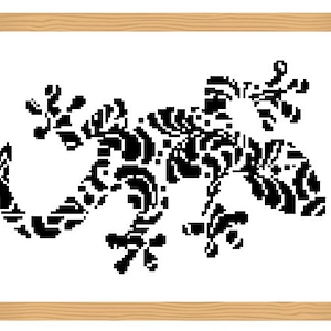 Lizard Cross Stitch Pattern, Ornamental Pattern, Cross Stitch Pattern ...