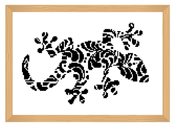 Lizard Cross Stitch Pattern, Ornamental Pattern, Cross Stitch Pattern ...