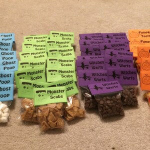 Witches Warts Halloween Party Favors Bag Topper Tags - Etsy