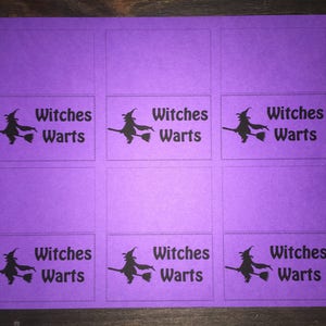 Witches Warts Halloween Party Favors Bag Topper Tags - Etsy
