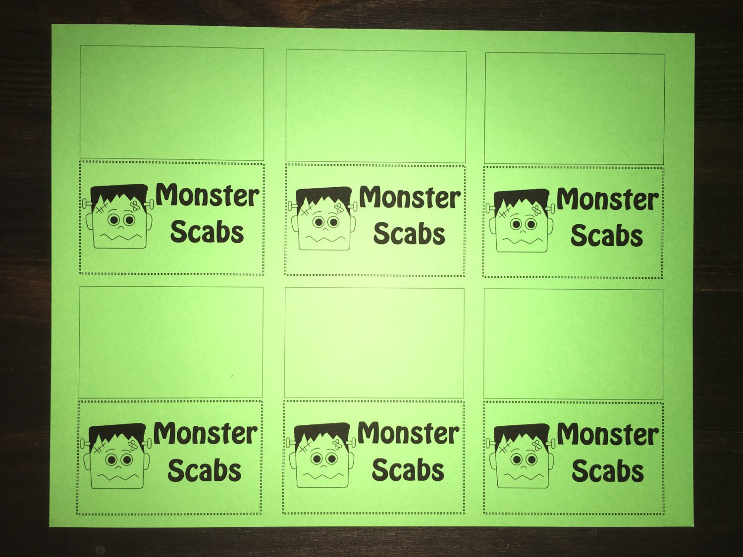 Monster Scabs Halloween Party Favors Bag Topper Tags - Etsy