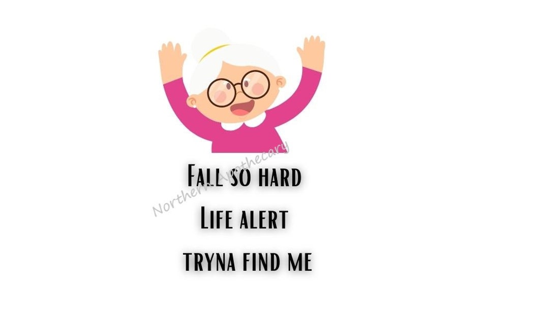 Fall so Hard Life Alert Art SVG File for Cricut Crafts DIGITAL DOWNLOAD ...