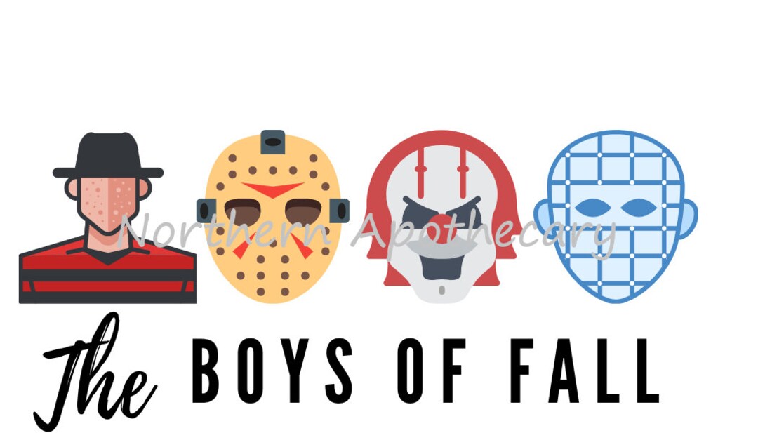 The Boys of Fall Horror Characters Art SVG File for Cricut Crafts ...