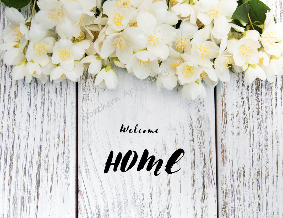 WELCOME HOME SVG Image File Cricut Instant Download Floral Border ...