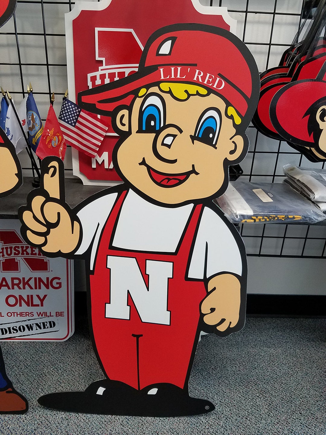 Nebraska Cornhusker Little Red Yard Art - Etsy