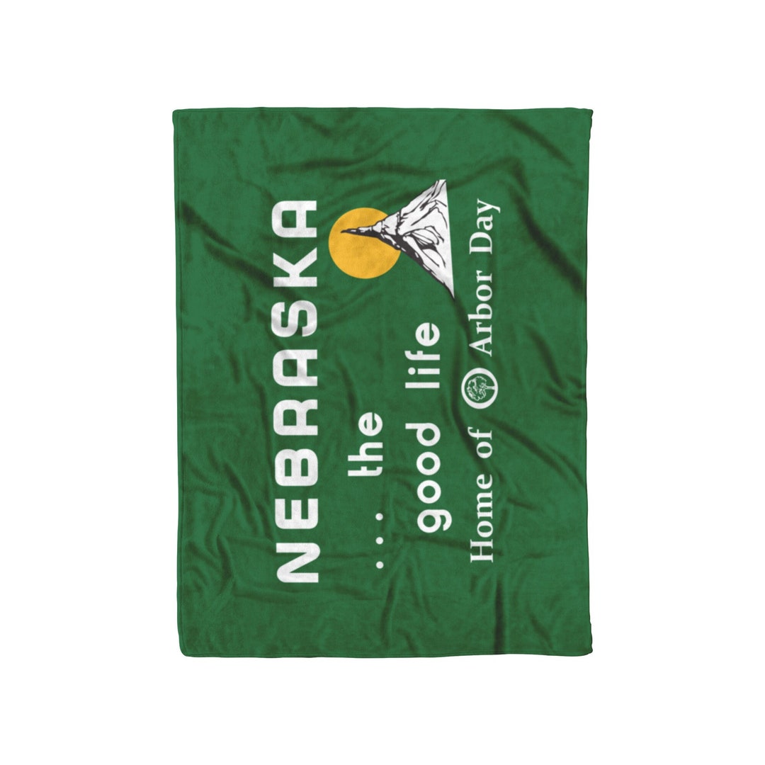 State of Nebraska the Good Life Road Sign Blanket - Etsy