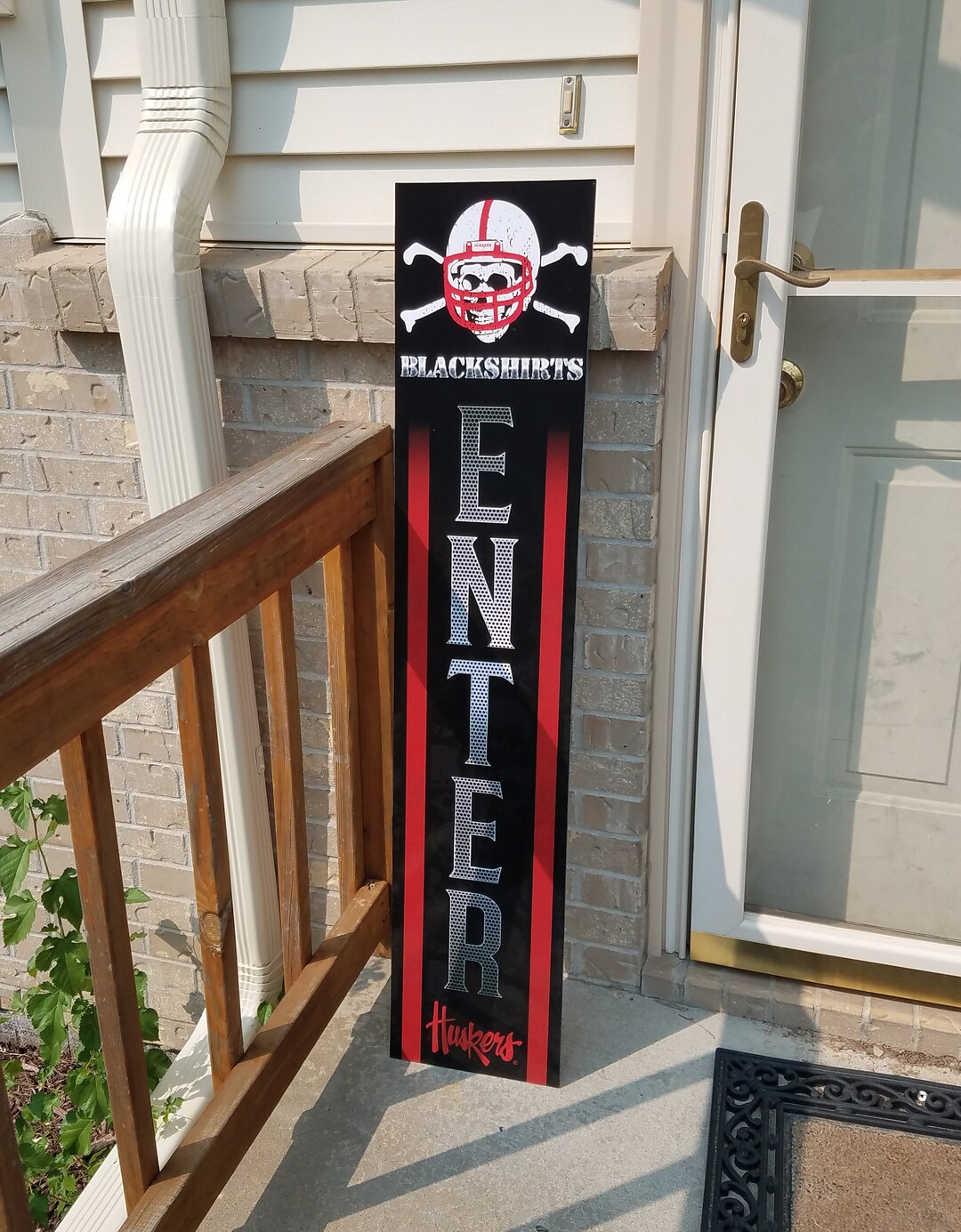 Nebraska Huskers Blackshirts Enter Welcome Door Sign - Etsy