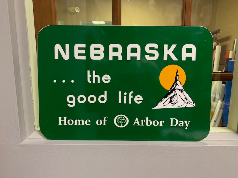 Nebraska the Good Life Road Sign Cornhusker State Replica Welcome to ...