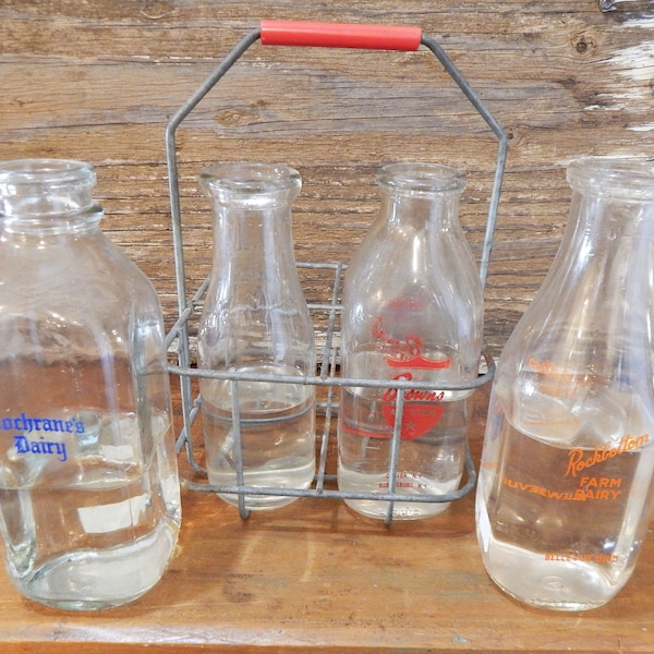 Milk Bottle Carrier - Etsy