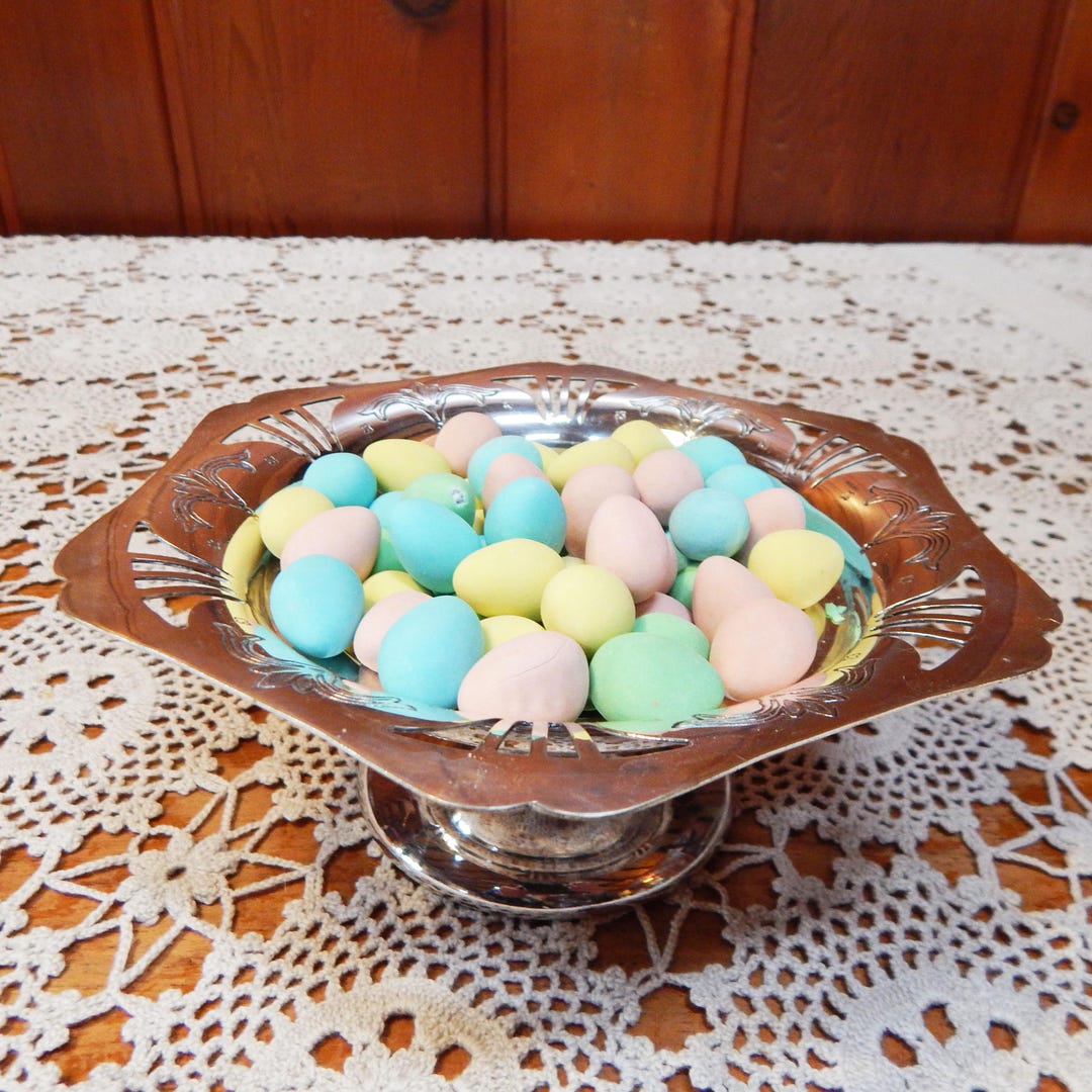 Antique Silverplate - Candy Dish - Pedestal Bon Bon Dish - Forbes ...