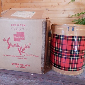 Vintage Cooler - Skotch Cooler - Midcentury Plaid Cooler - Vintage ...