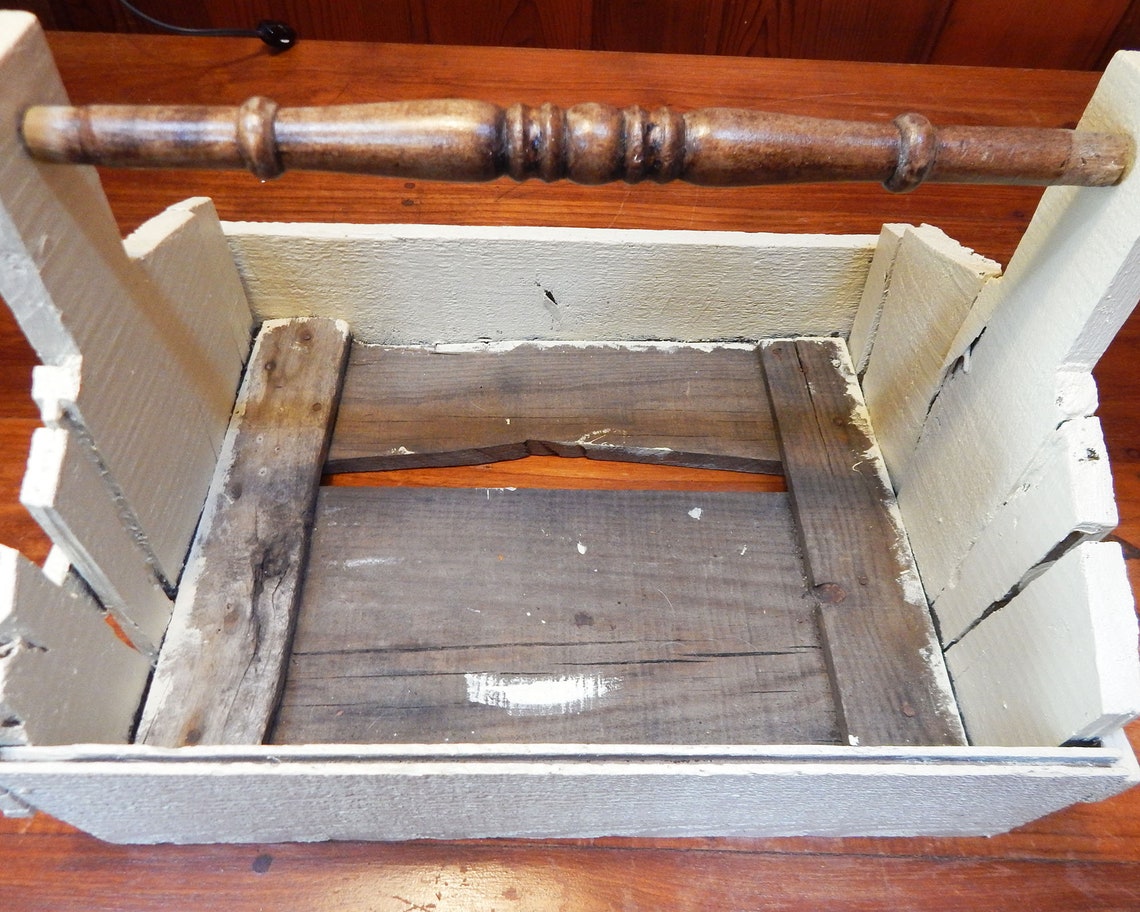 Vintage Garden Tray Gathering Tray Wood Rustic | Etsy