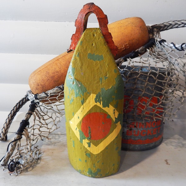 Vintage Wood Lobster Buoy - Etsy