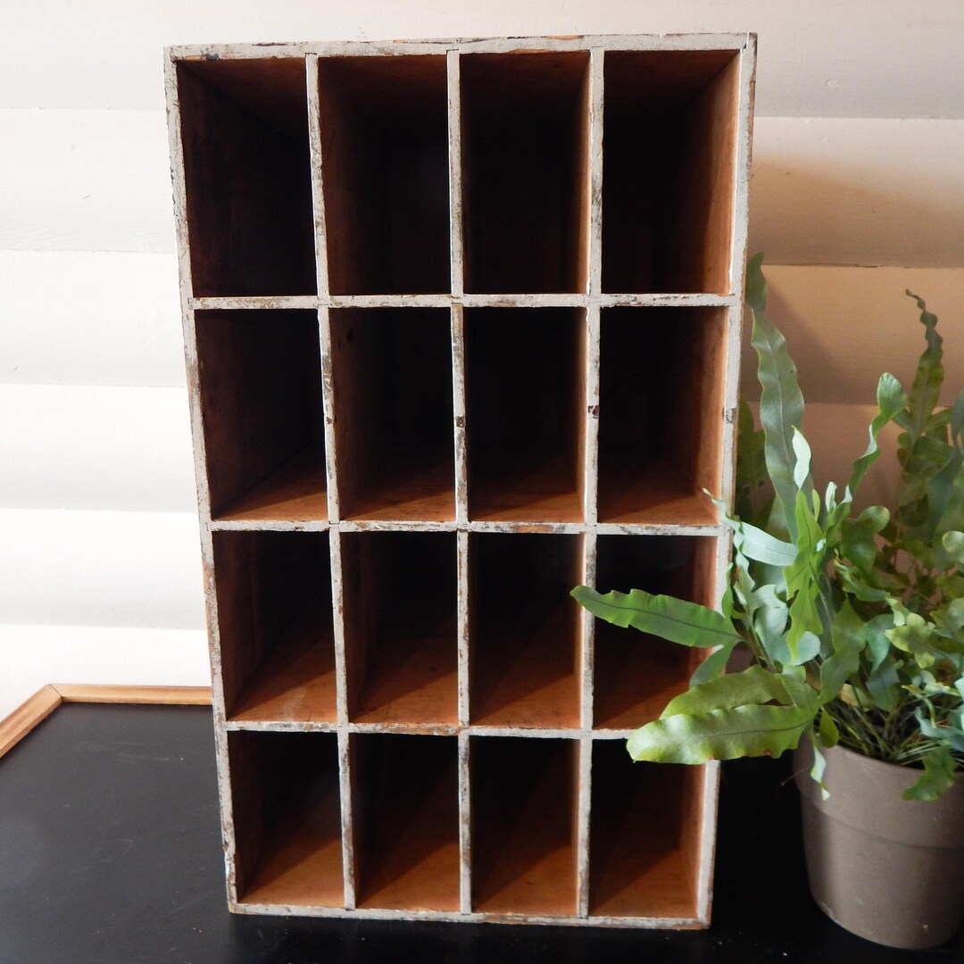 Vintage Sorting Cabinet - Mail Sorting Cupboard - Wood - Handmade ...