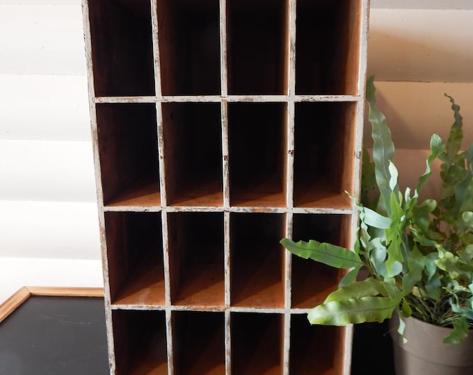 Vintage Sorting Cabinet - Mail Sorting Cupboard - Wood - Handmade ...