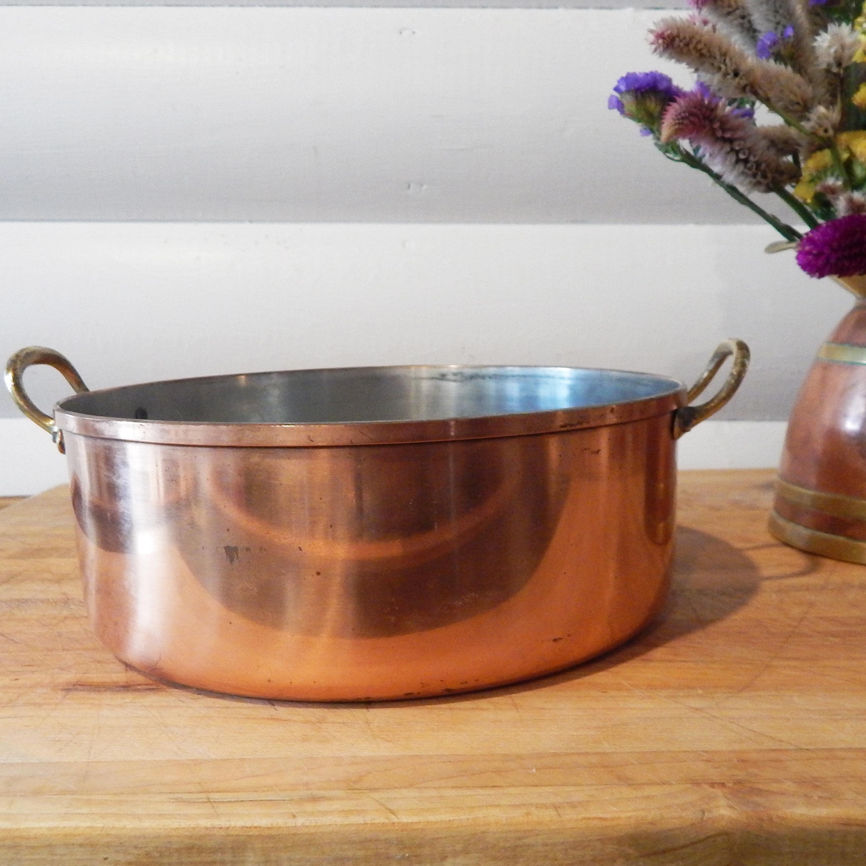 Vintage Copper Pan 2 Handle Copper Pot Tagus Made in Portugal - Etsy