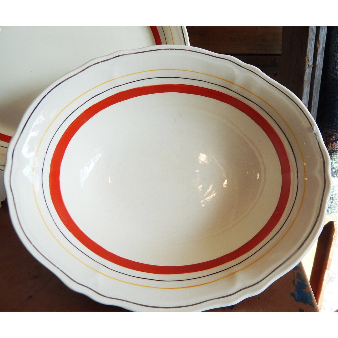 Vintage Serving Bowl - Grindley England - Creampetal - Vegetable Bowl ...