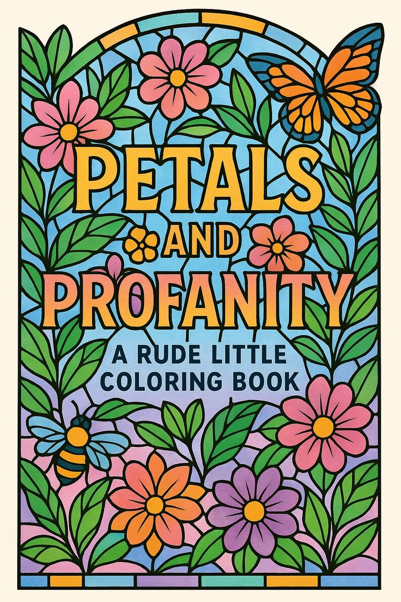 Petals and Profanity-a Rude Little Coloring Book - Etsy