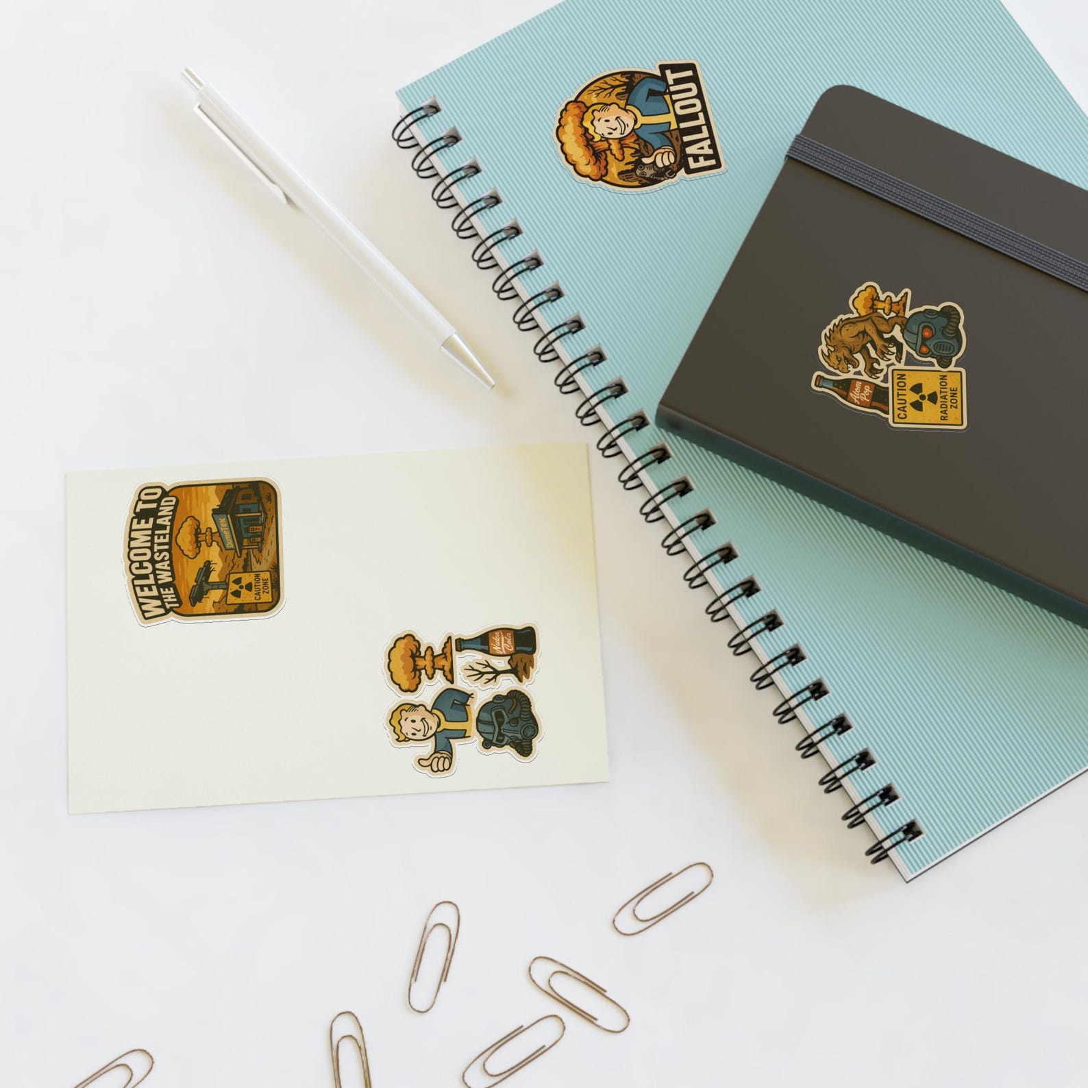Fallout Adventure Sticker Sheets | Retro Gaming Stickers for Decor ...