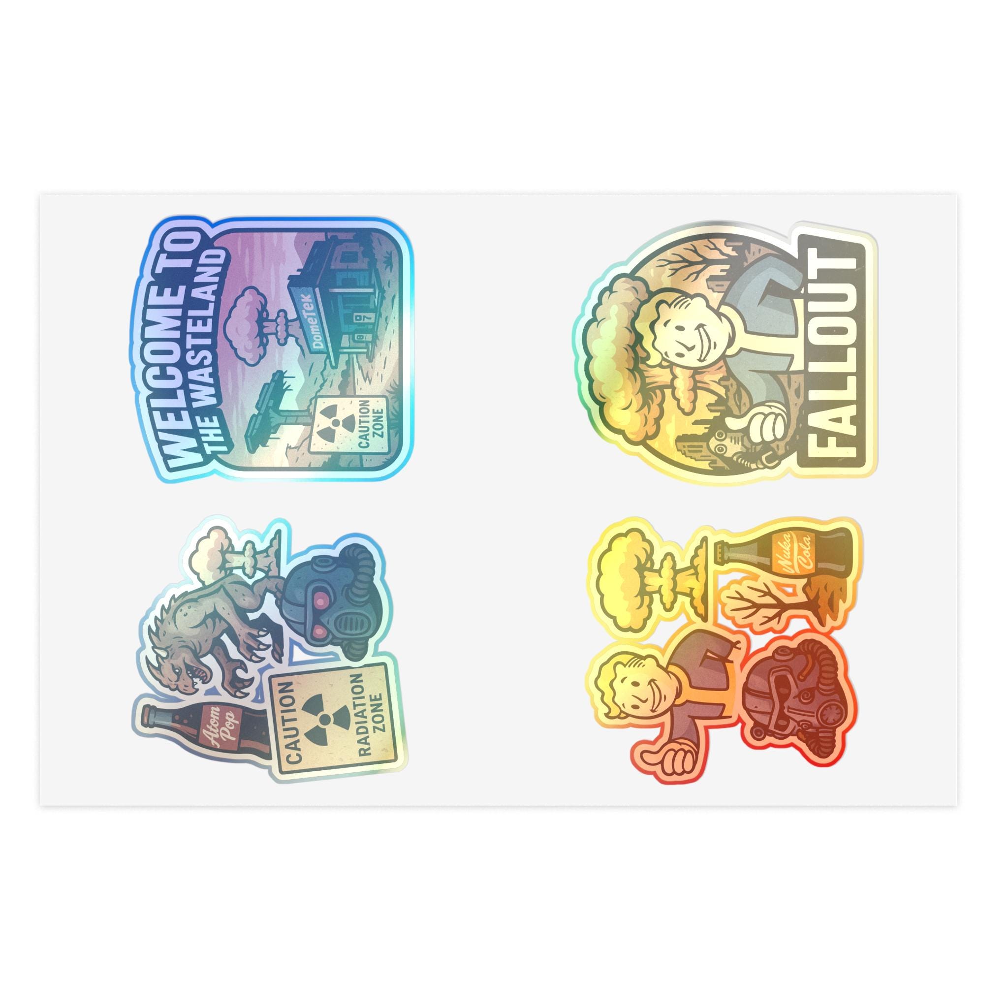 Fallout Adventure Sticker Sheets | Retro Gaming Stickers for Decor ...